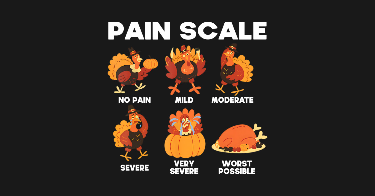 Pain Scale Turkey Pain Assessment Trauma Nurse Thanksgiving - Pain ...