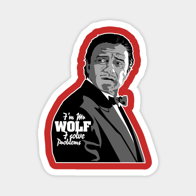 Mr Wolf (Pulp Fiction) - Mister Wolf - Magnet | TeePublic