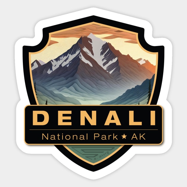 Denali National Park - Denali - Sticker | TeePublic