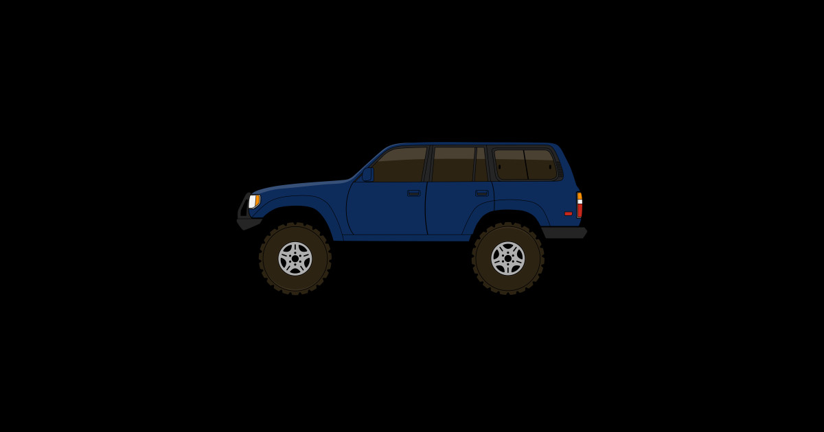 fj80 Land Cruiser blue - Fj80 Land Cruiser - Posters and Art Prints ...