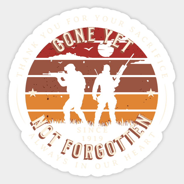 gone but not forgotten memorial - Remembrance In Memory Of - Sticker ...