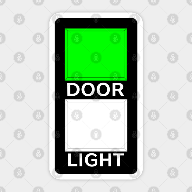 Fnaf security door button closed - Fnaf - Sticker | TeePublic