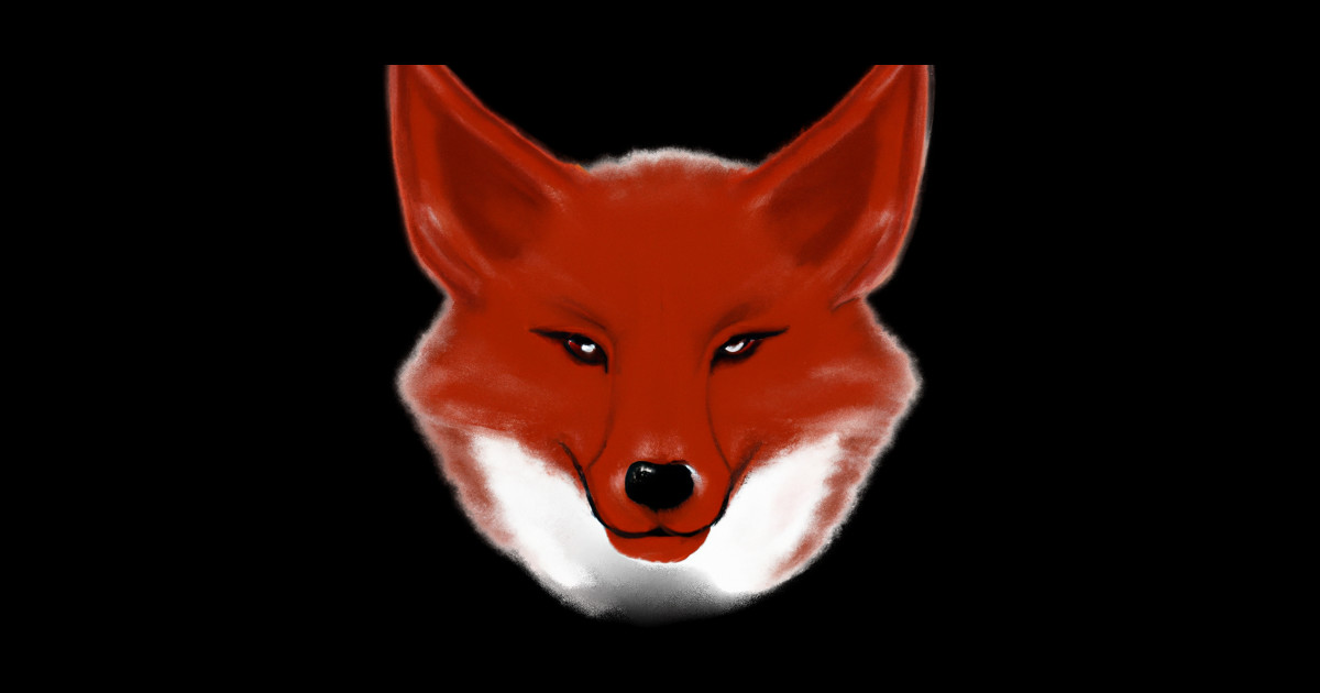 Cute Red Wolf Drawing - Cute Red Wolf - Sticker | TeePublic