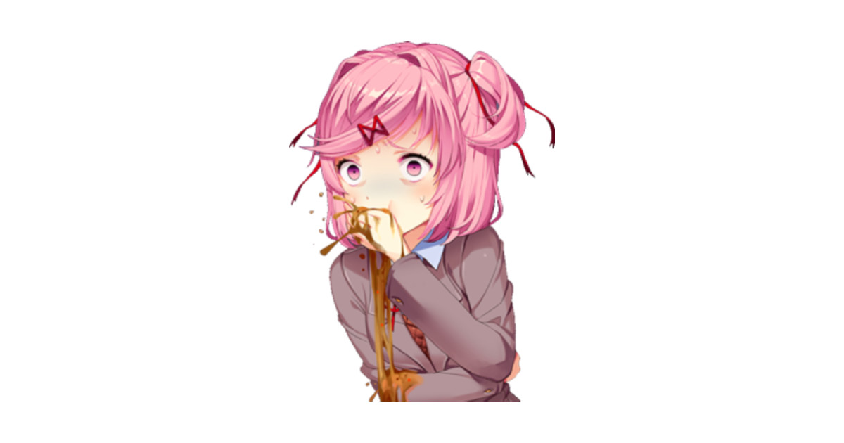 vomit - Ddlc Natsuki - Sticker | TeePublic