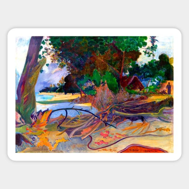 Te Burao The Hibiscus Tree 1892 Paul Gauguin - Paul Gauguin - Sticker ...