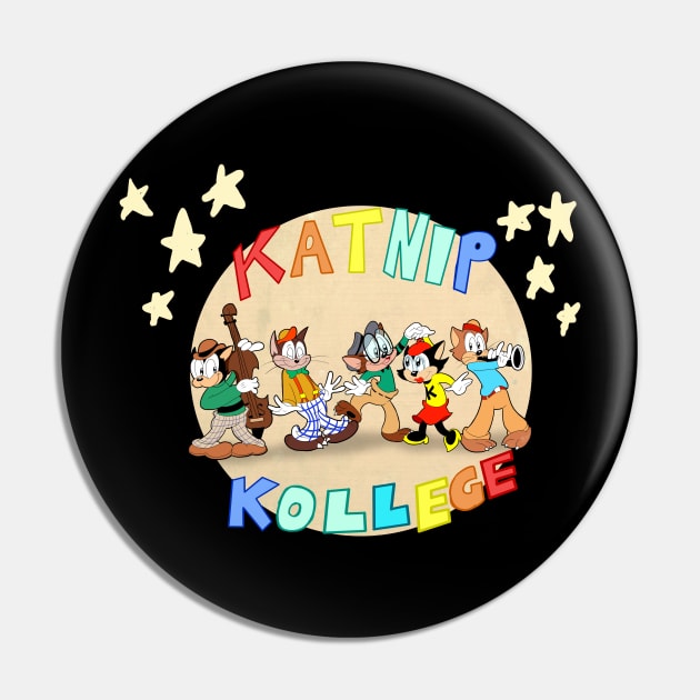 Katnip Kollege Dance Party - Warner Bros - Pin | TeePublic