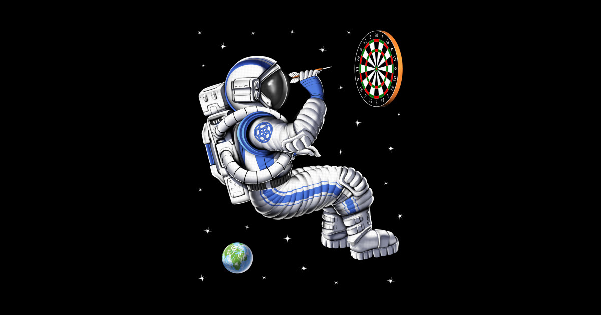 Astronaut Darts Player - Astronaut Darts Player - Posters and Art ...