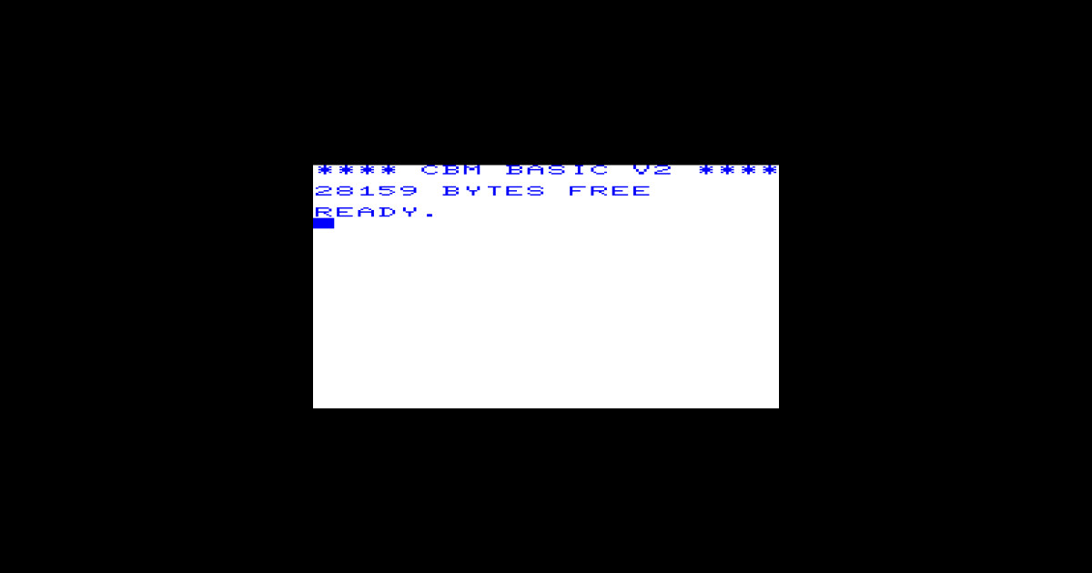 Commodore VIC-20 - VC-20 - VIC-1001 - Boot Screen - Version 2 ...
