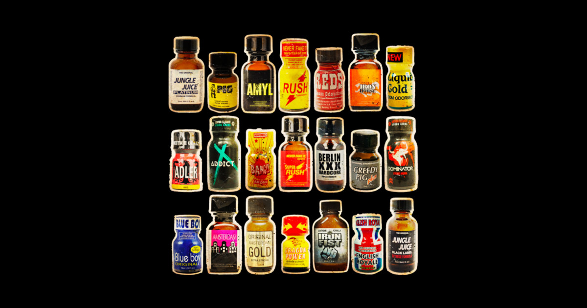 Poppers Bottles Vintage Gay Rush Jungle Juice Amyl Inhaler - Rush ...