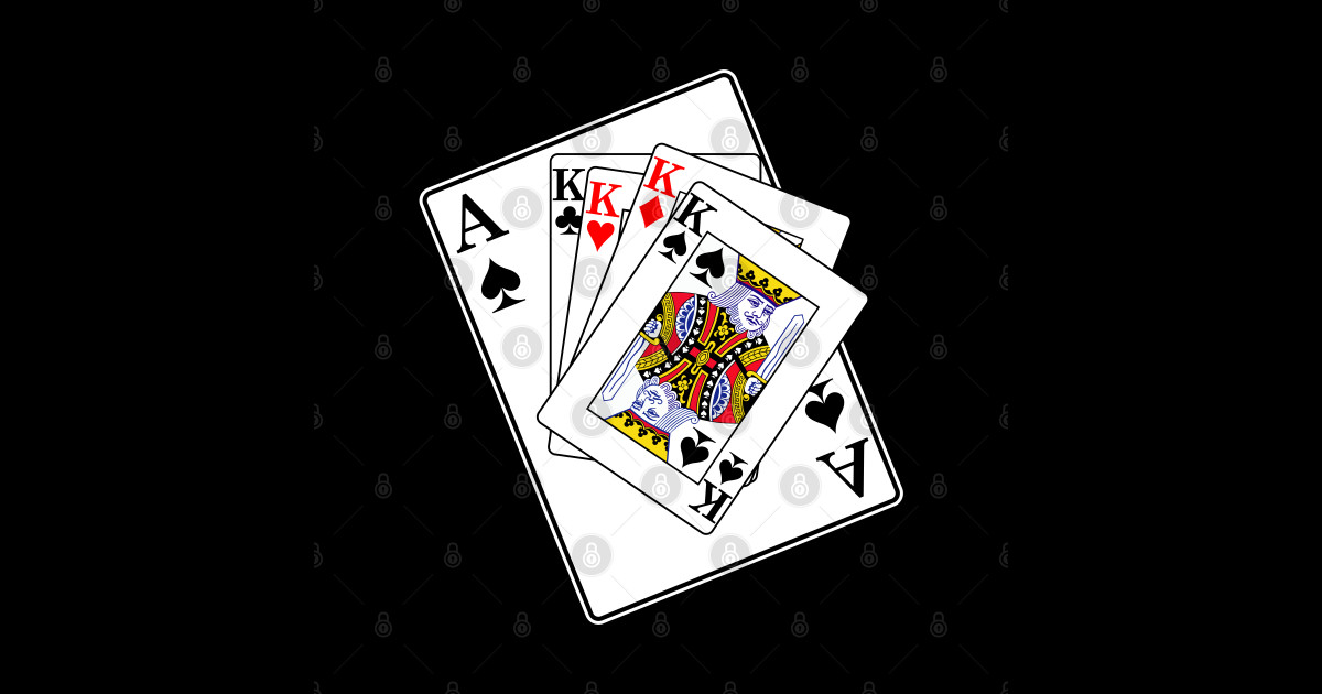 Ace High - 4 Kings X 300 - Ace High 4 Kings X 300 - Sticker | TeePublic