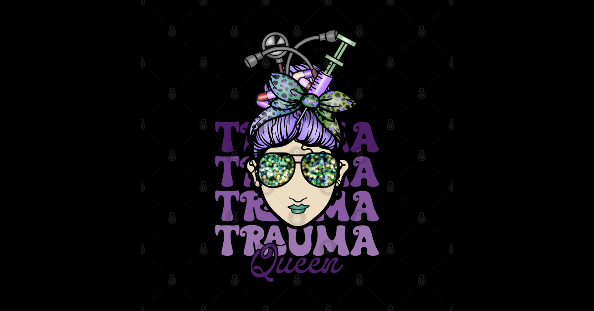 Trauma queen - Trauma Queen - Sticker | TeePublic