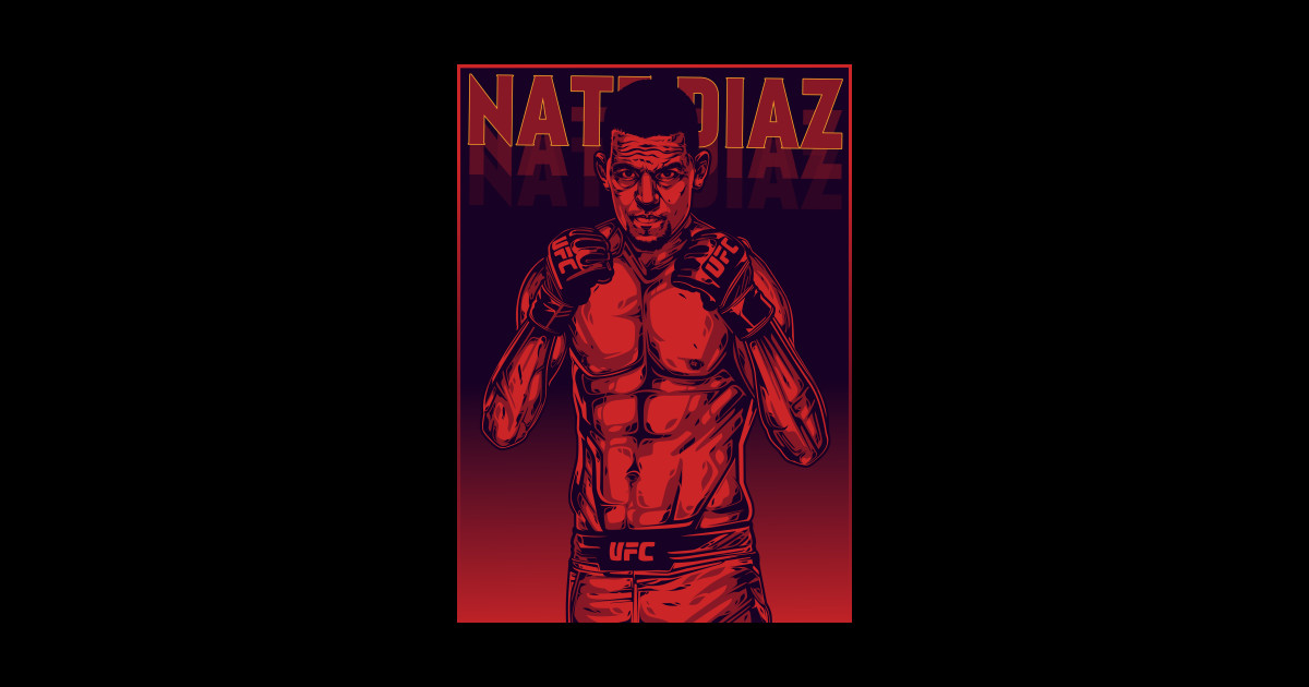 Nate Diaz Pop Art - Nate Diaz - Sticker | TeePublic