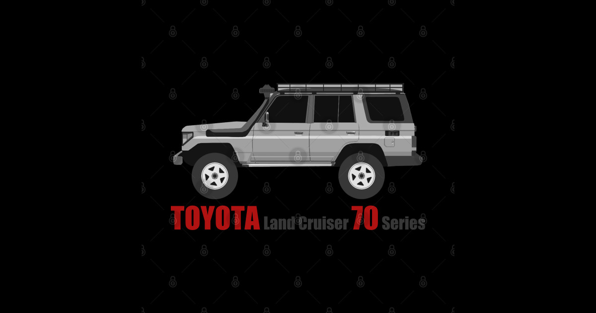 Land Cruiser 70 Series HZJ77 (side) (machito) - Toyota - Posters and ...