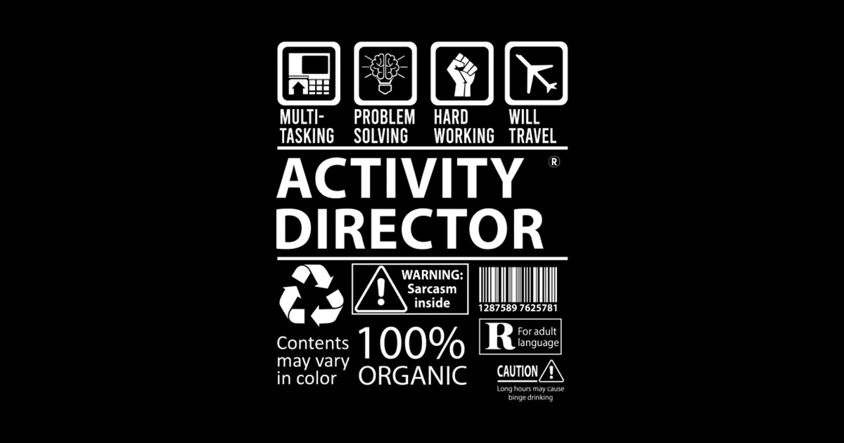 Activity Director - Multitasking - Activity Director - Sticker | TeePublic