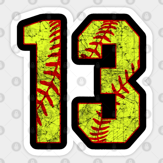 Fastpitch Softball Number 13 #13 Softball Shirt Jersey Uniform Favorite ...