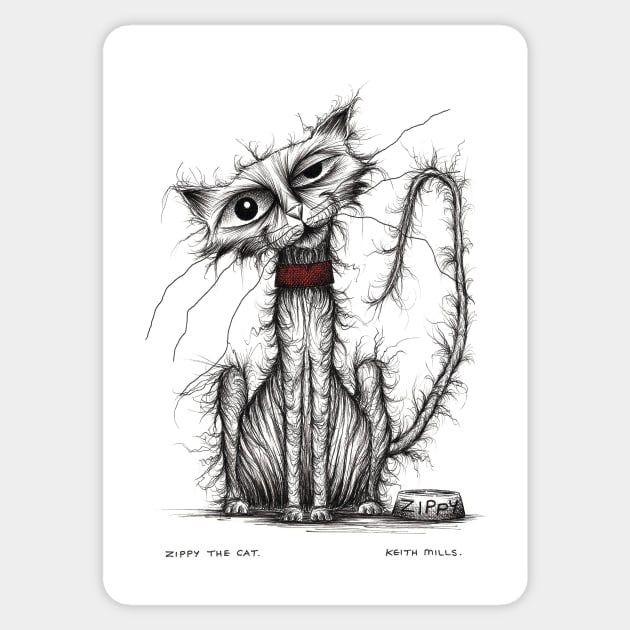 Zippy the cat - Cat - Sticker | TeePublic