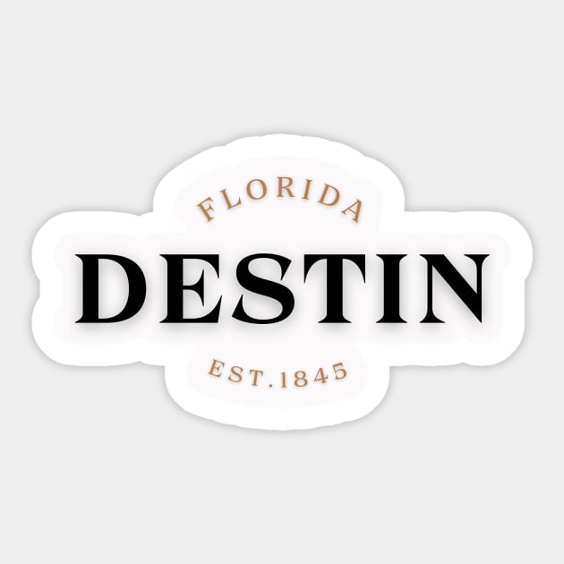 Classic Destin Florida Design - Destin Florida - Sticker | TeePublic