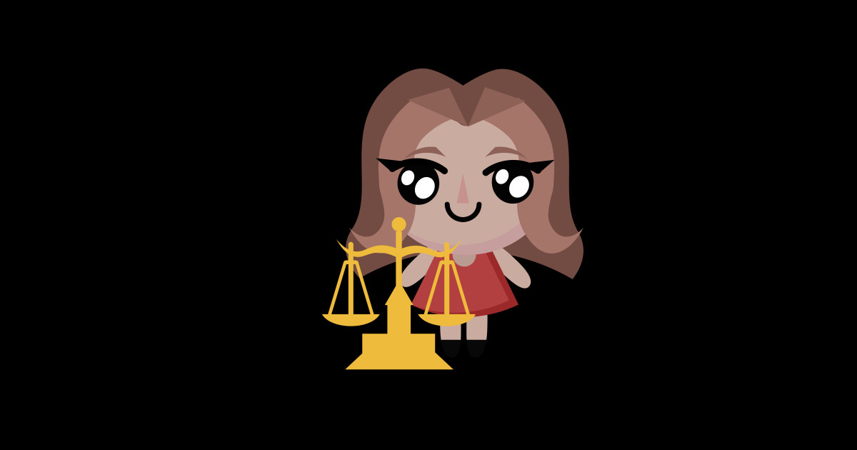 Libra Cute Zodiac Sign - Libra Zodiac Sign - Sticker | TeePublic