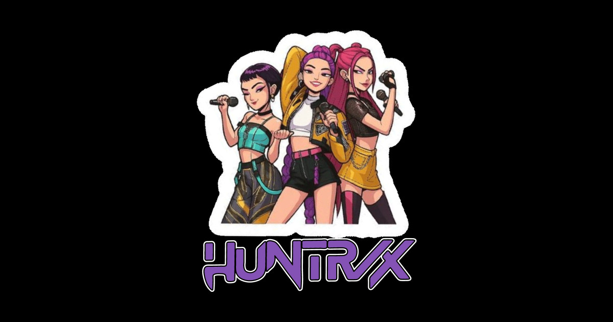K-pop demon hunters - Huntrix tshirt - Huntrix - Sticker | TeePublic
