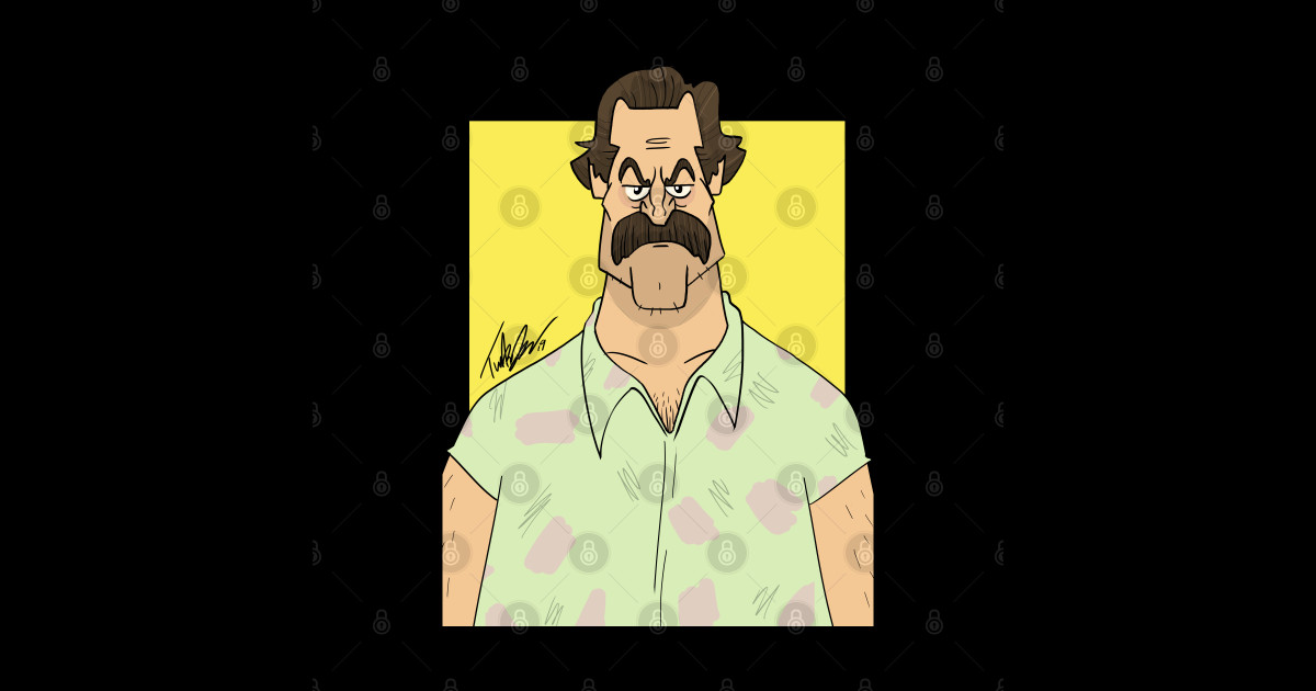 Hopper - Stranger Things - Sticker | TeePublic