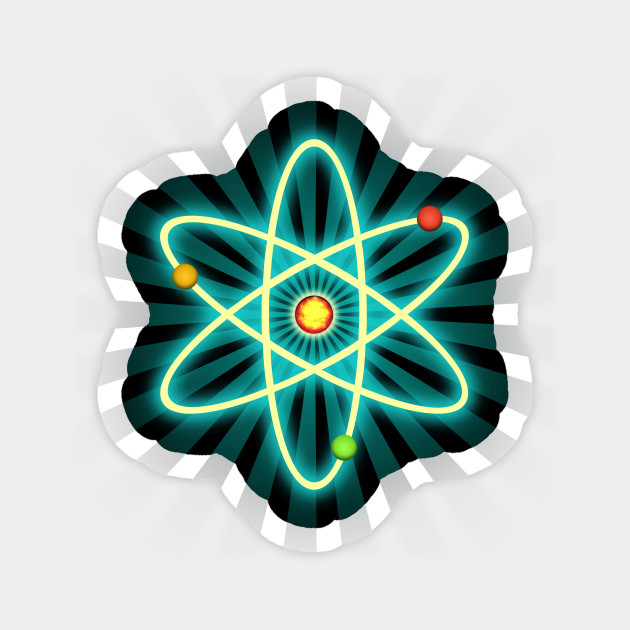 Atom - Nuclear - Sticker | TeePublic