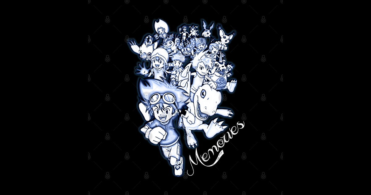 Digimon Memories v2 - Digimon - Pin | TeePublic
