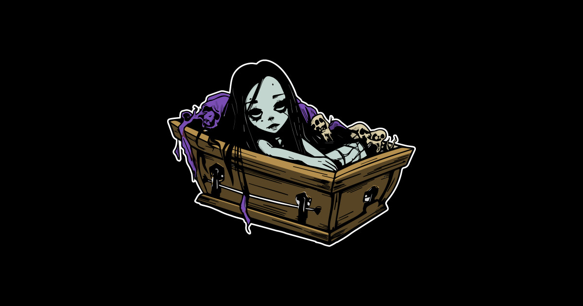 Romantic Goth Waking Up In A Coffin - Goth Gothic - Gothic - Magnet ...
