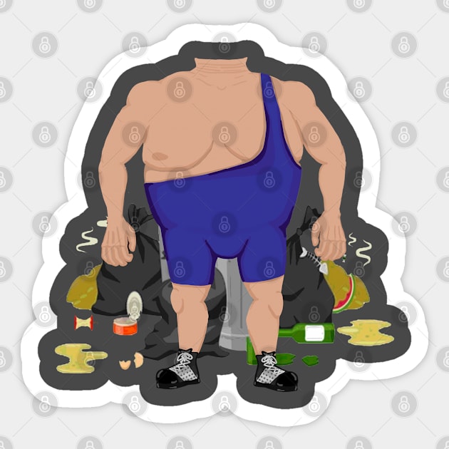The trash man - Funny - Sticker | TeePublic