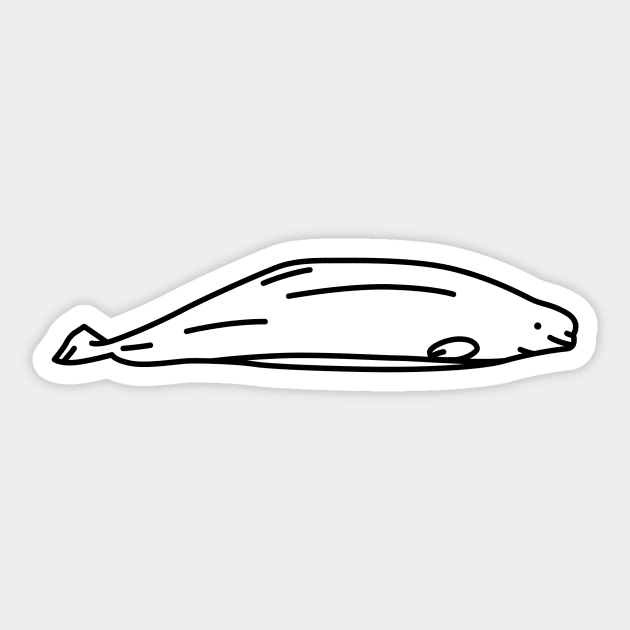 Beluga Whale - Whale - Sticker | TeePublic