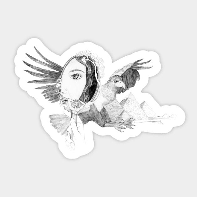 Isis goddess - Isis - Sticker | TeePublic