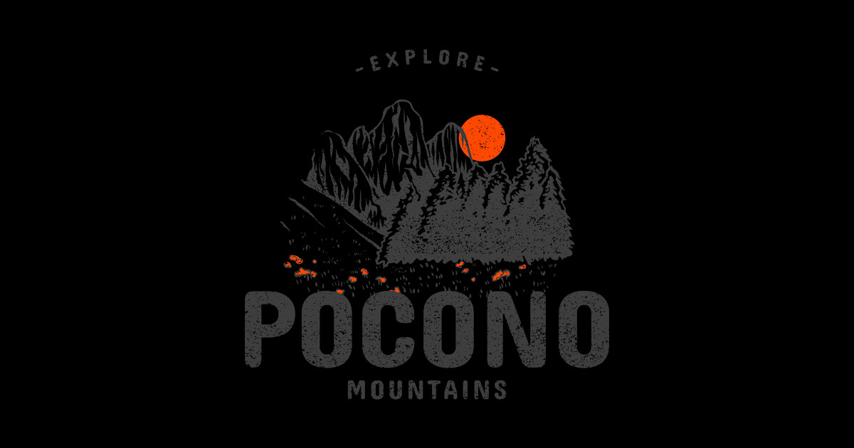 Pocono Mountains - Pocono Mountains - Sticker | TeePublic