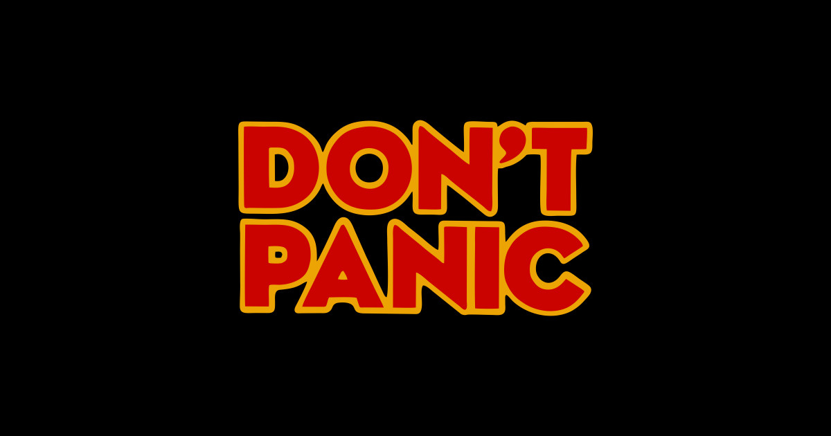 Dont panic - Hitchhiker's guide - Dont Panic Hitchhikers Guide - Magnet ...