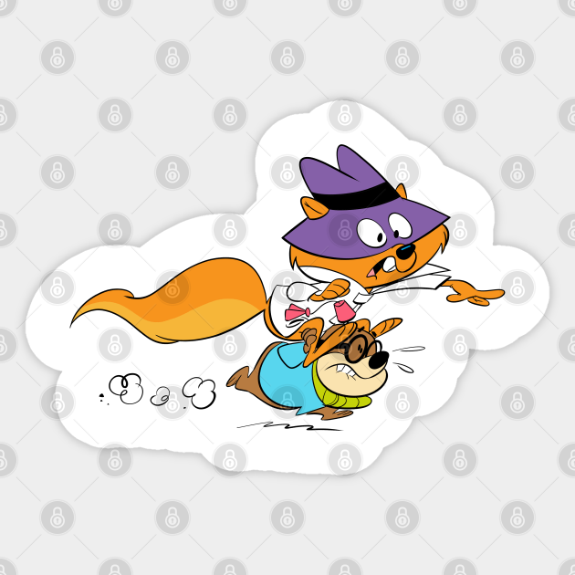 Secret Squirrel and Morocco Mole - Secret Squirrel - Sticker | TeePublic