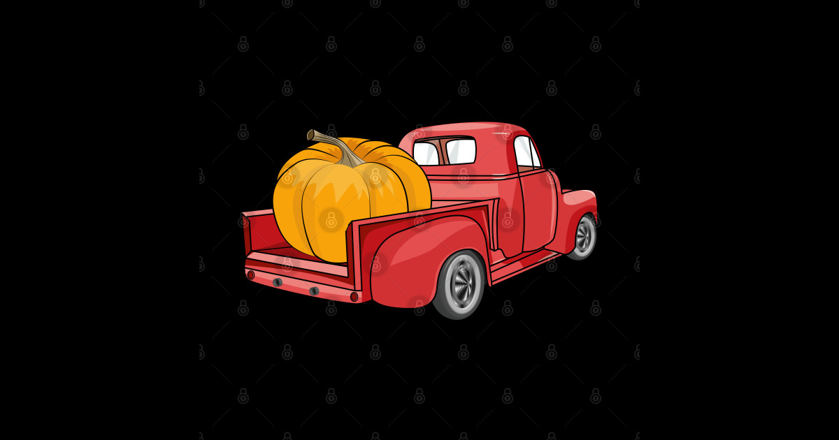 Pumpkin Truck - Pumpkin Truck - Sticker | TeePublic