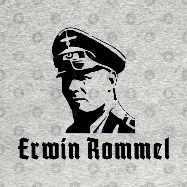 Erwin Rommel stencil - Rommel - T-Shirt | TeePublic