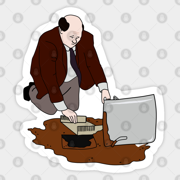 Kevin chili spill The Office inspired - Kevin Chili - Sticker | TeePublic