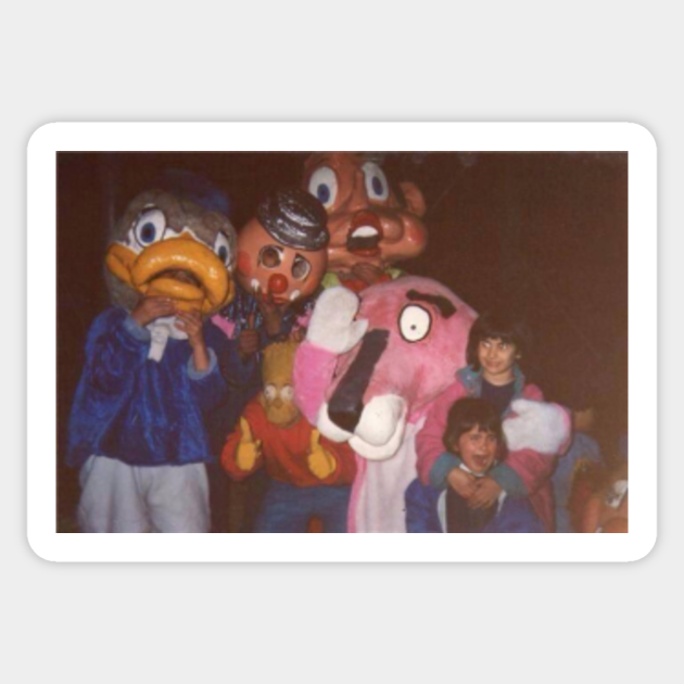 cursed mascots - Cursed - Sticker | TeePublic