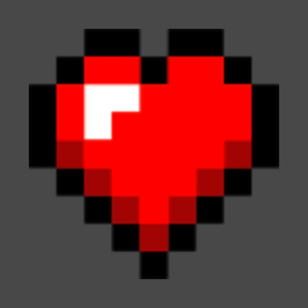 8-bit heart - Heart - T-Shirt | TeePublic