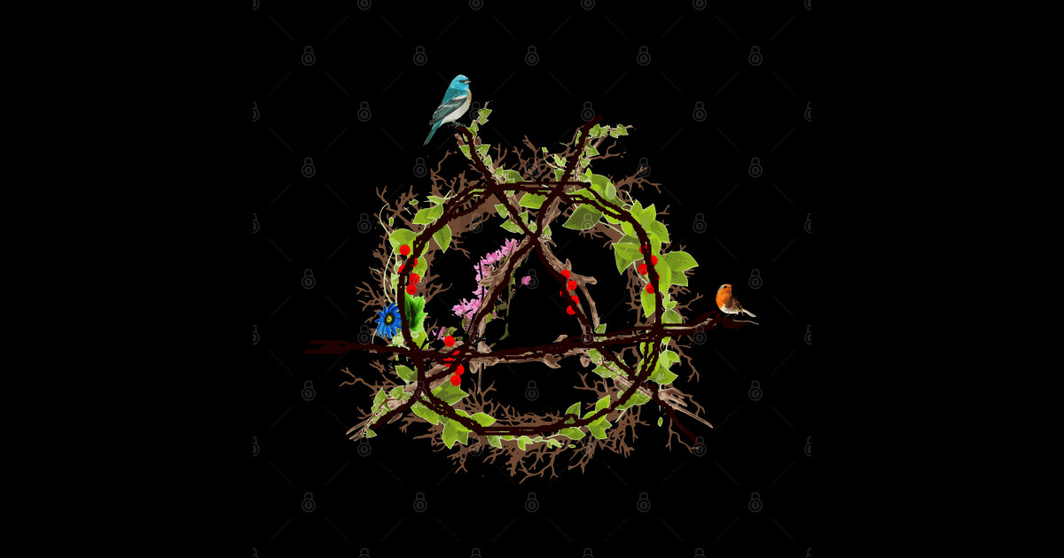 green anarchy - Anarchy Symbol - Sticker | TeePublic