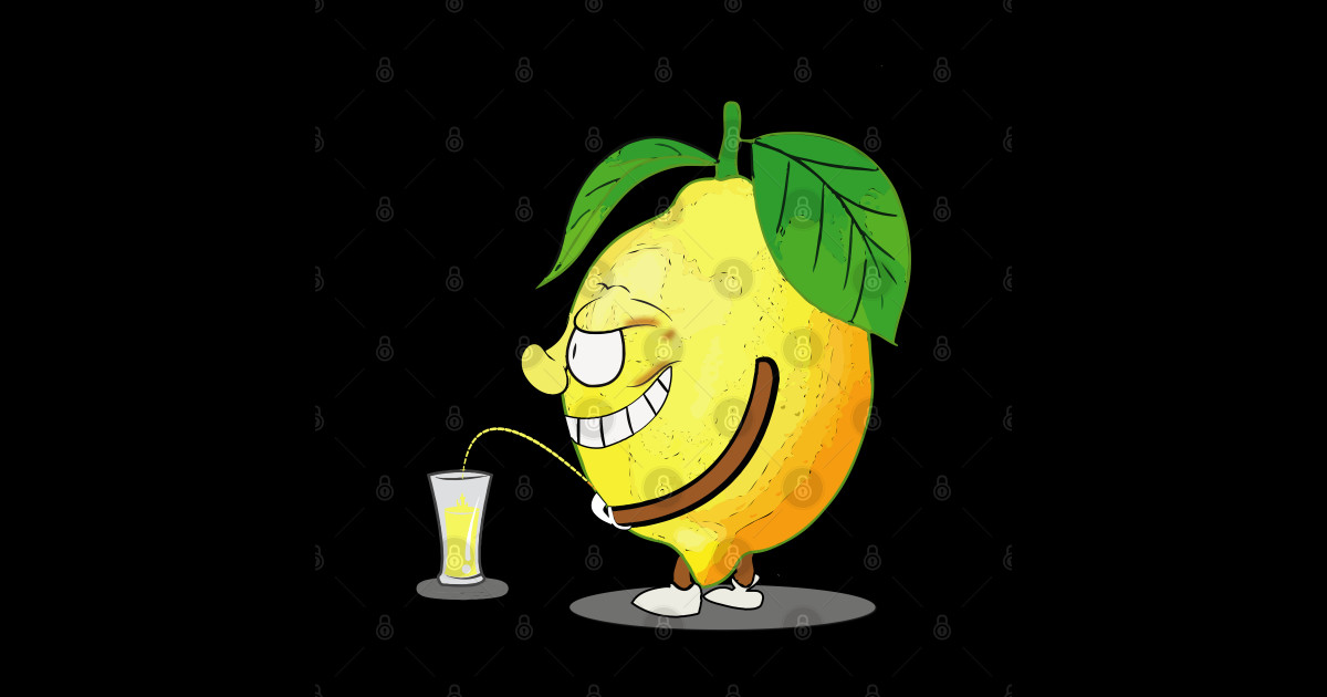 lemon juice. crazy lemonade. joker lemon pee juice - Lemonade - Sticker ...