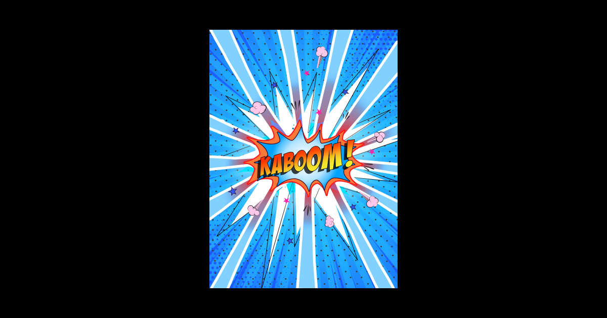 Kaboom! Comic speech bubble - Omg - Sticker | TeePublic