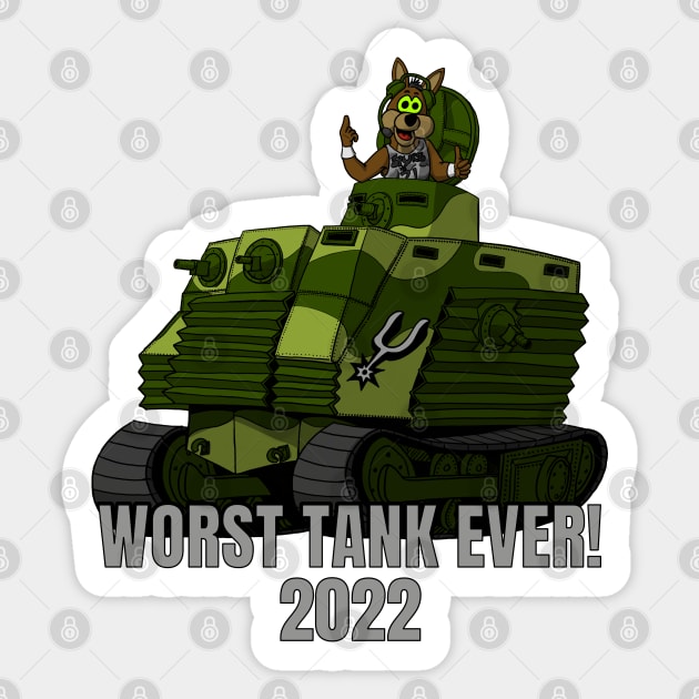 Worst Tank Ever - Basketball - Sticker | TeePublic