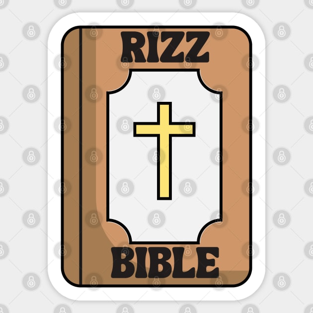 Rizz Bible - Rizz - Sticker | TeePublic
