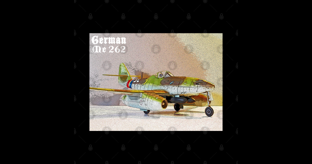 German Me 262 Jet Fighter - German Me 262 Jet Fighter - Sticker | TeePublic