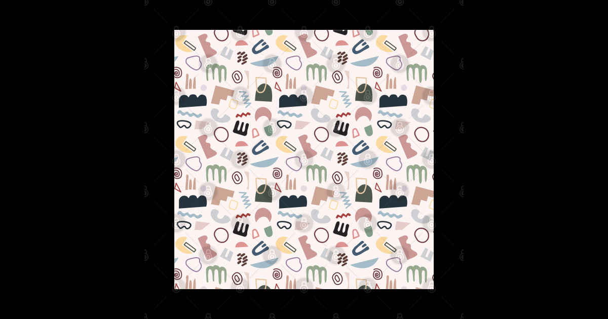 Abstract Shapes Natural Light - Abstract Shapes Pattern - Sticker ...