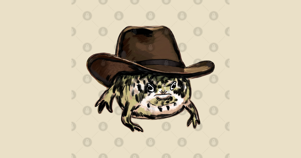 Funny Desert Rain Frog Howdy Meme - Desert Rain Frog - T-Shirt | TeePublic