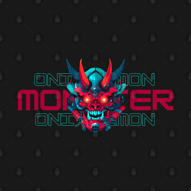 Mecha Monster, Oni Demon design - Oni - T-Shirt | TeePublic