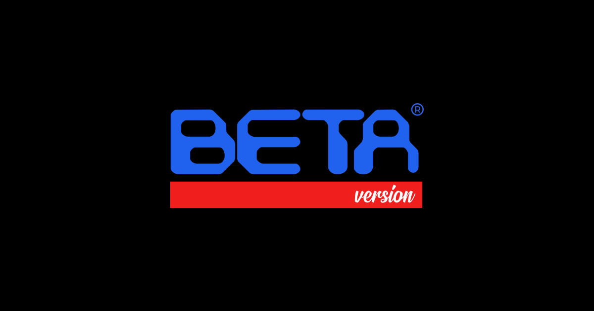 Beta Version (design 1) - Beta Version - Sticker | TeePublic