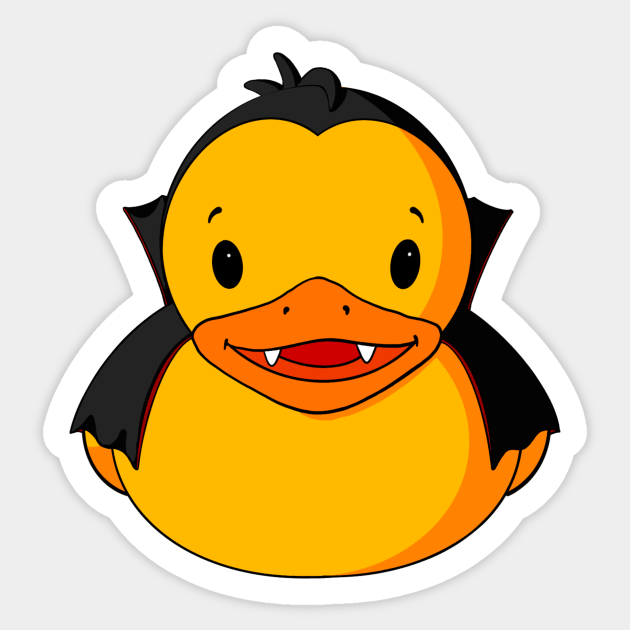 Vampire Rubber Duck - Vampire - Sticker | TeePublic
