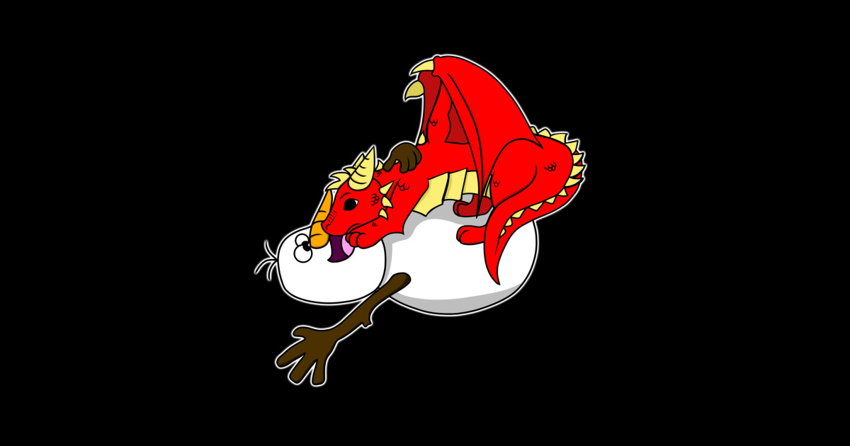 Dragon and Snowman - Dragon - Posters and Art Prints | TeePublic